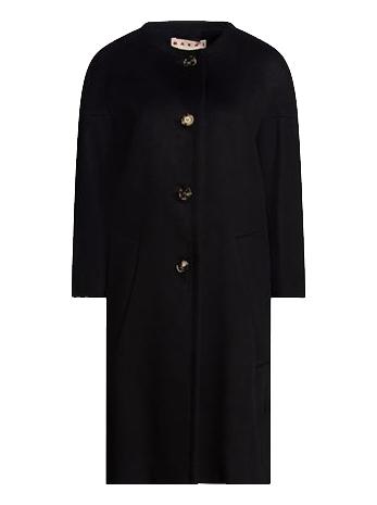 MARNI MARNI Single-Breasted Coat in Virgin Wool, Alpaca Wool, and Cashmere