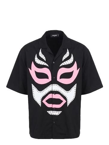 DSQUARED2 man shirt black size 38 cotton
