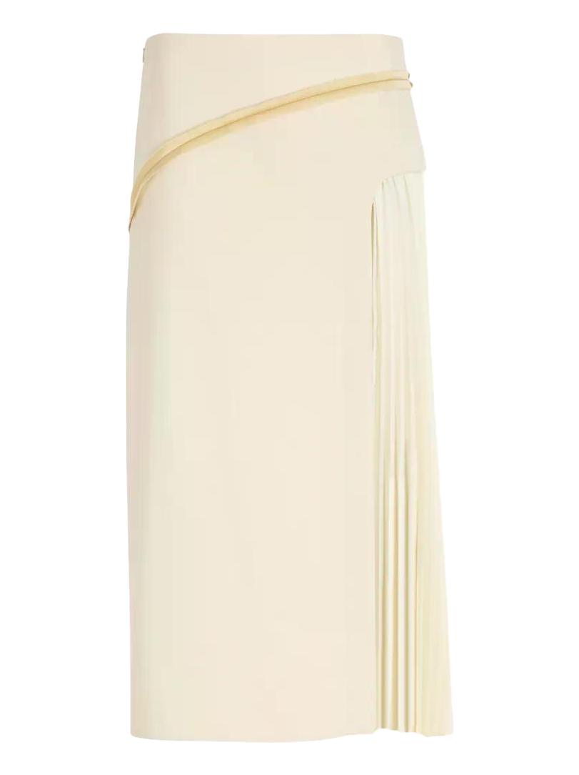 PROENZA SCHOULER Proenza Schouler Justine Skirt in Bonded Wool Satin