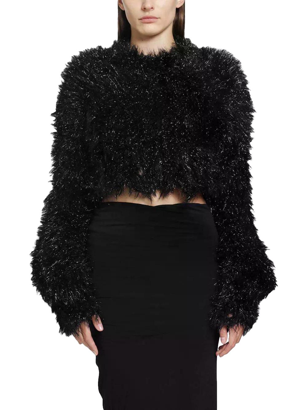 JUNYA WATANABE Junya Watanabe Shaggy Cropped Top