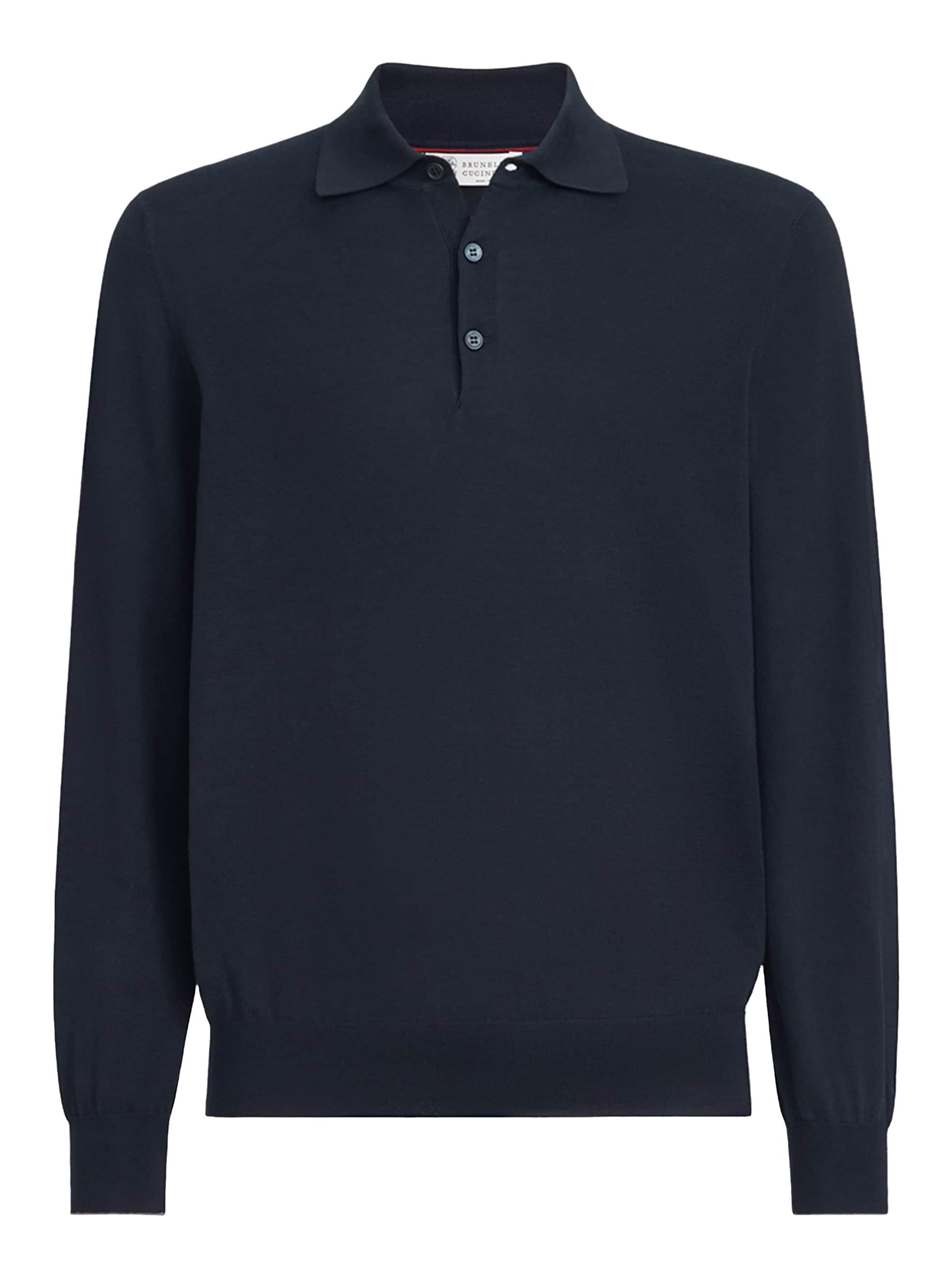 BRUNELLO CUCINELLI cotton polo sweater