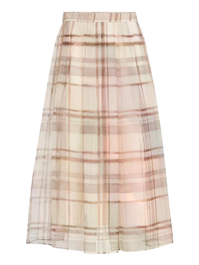 BRUNELLO CUCINELLI BRUNELLO CUCINELLI Macro-Check Midi Skirt