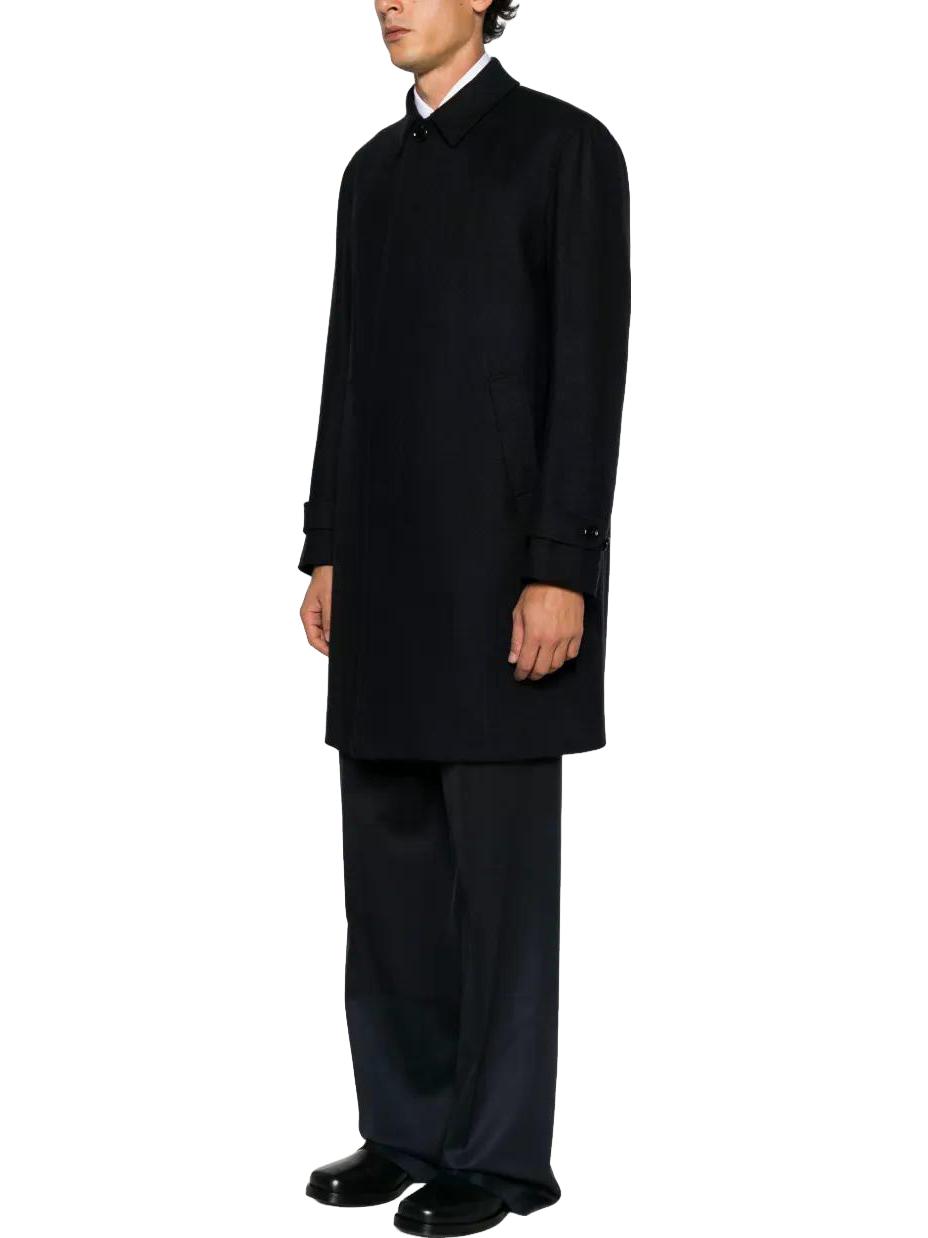 LARDINI LARDINI Single-Breasted Herringbone Coat