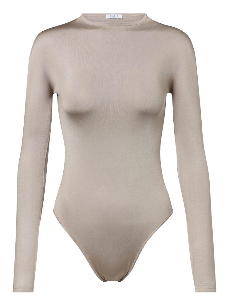 ALAÏA alaïa silk-blend bodysuit