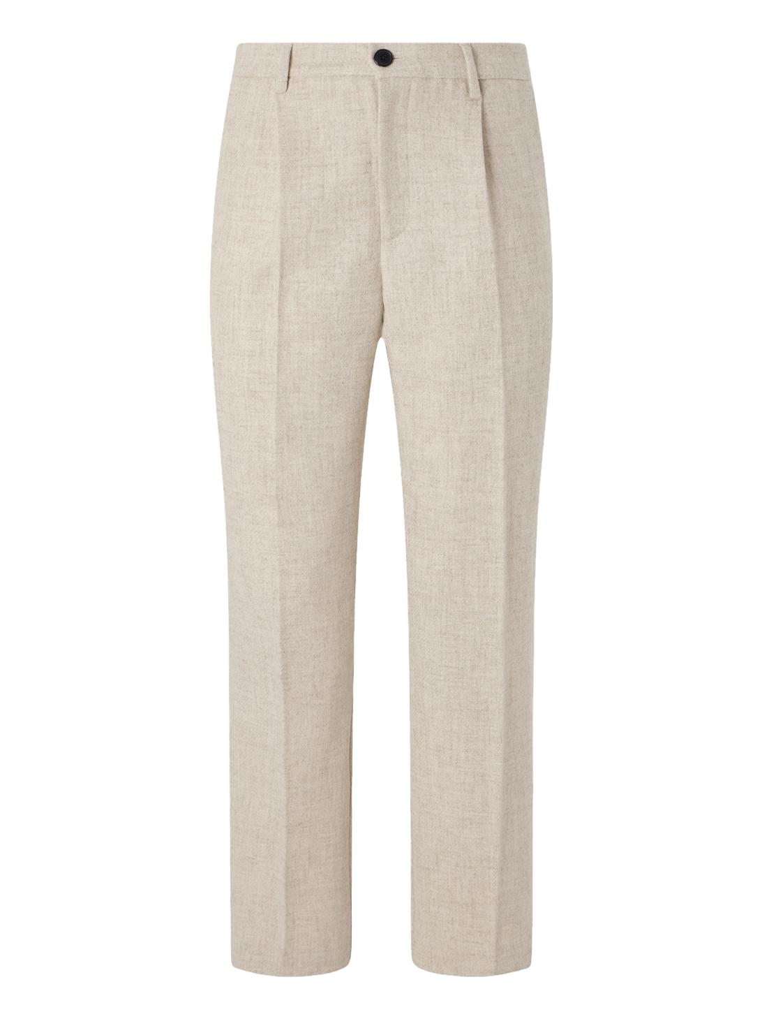 PORTUGUESE FLANNEL Portuguese Flannel - Terroir Straight-Leg Pleated Wool-Twill Trousers - Men - Neutrals - UK/US 28