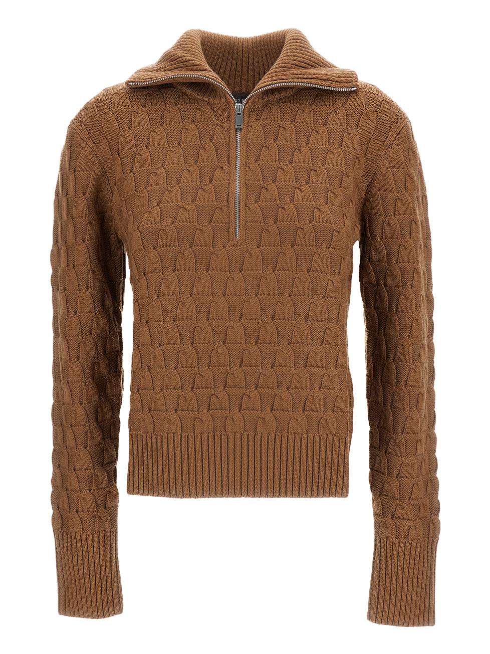 TOMMY HILFIGER monogram-print puffer jacket