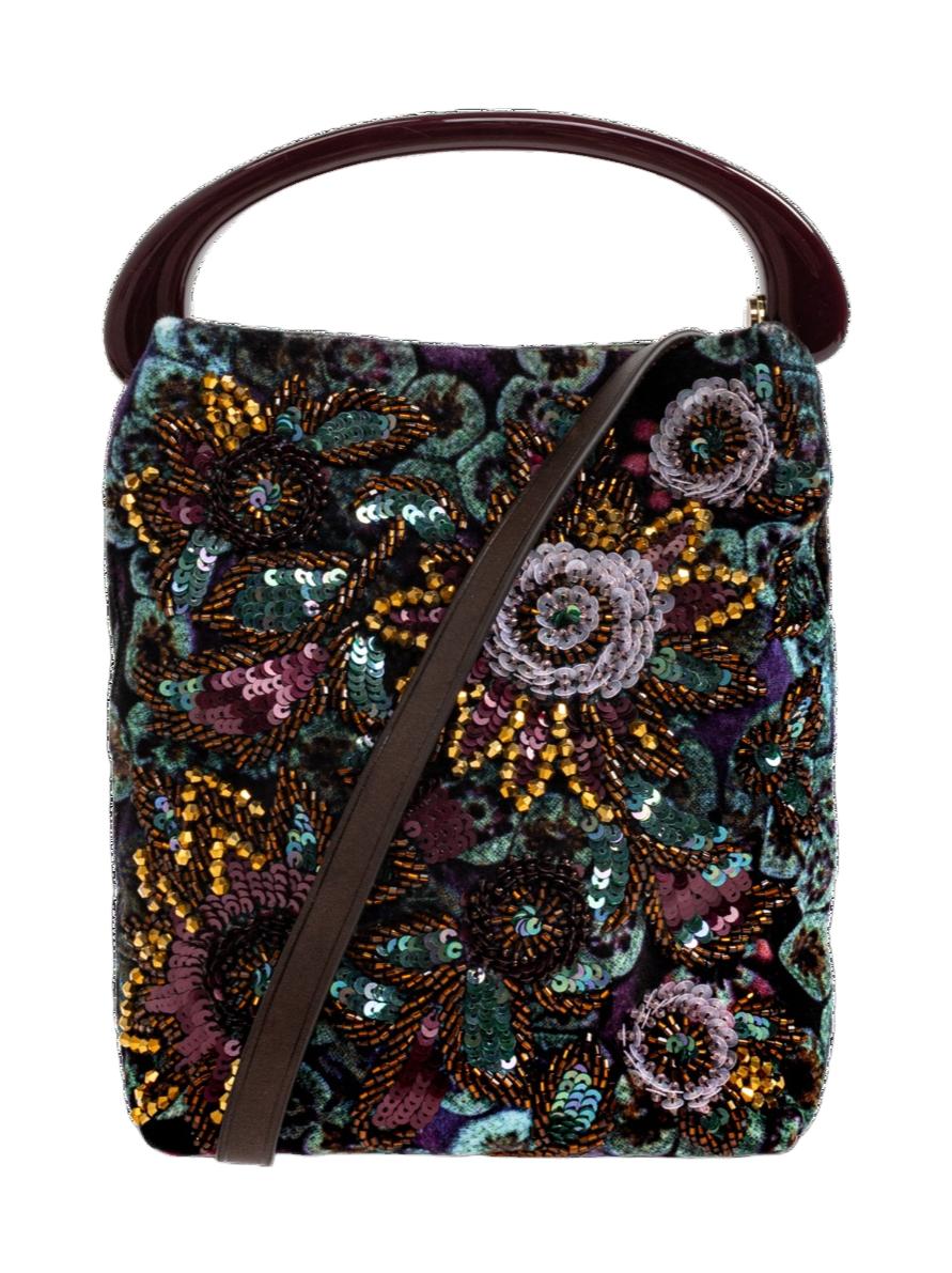 DRIES VAN NOTEN DRIES VAN NOTEN Marbled Clay Moiré Print Drawstring Waistband Straight-Leg Pants
