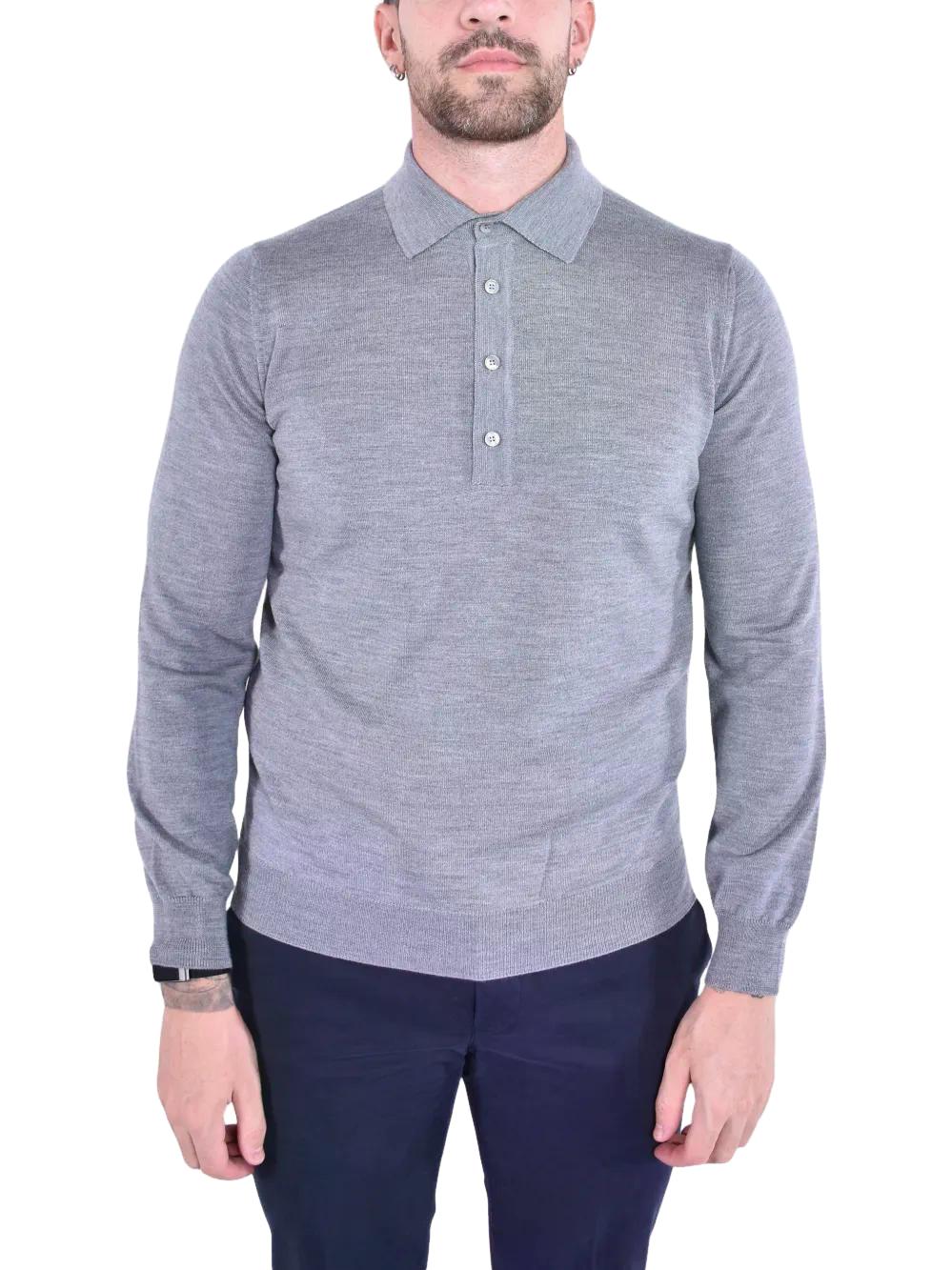 KANGRA long-sleeve polo shirt