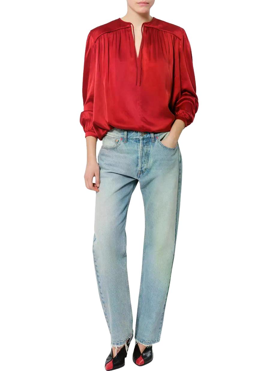 ISABEL MARANT ÉTOILE laraya fluid silk satin blouse
