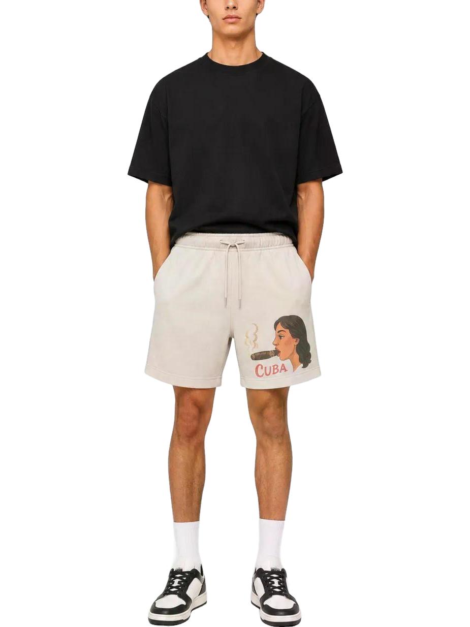 MELT graphic-print drawstring shorts