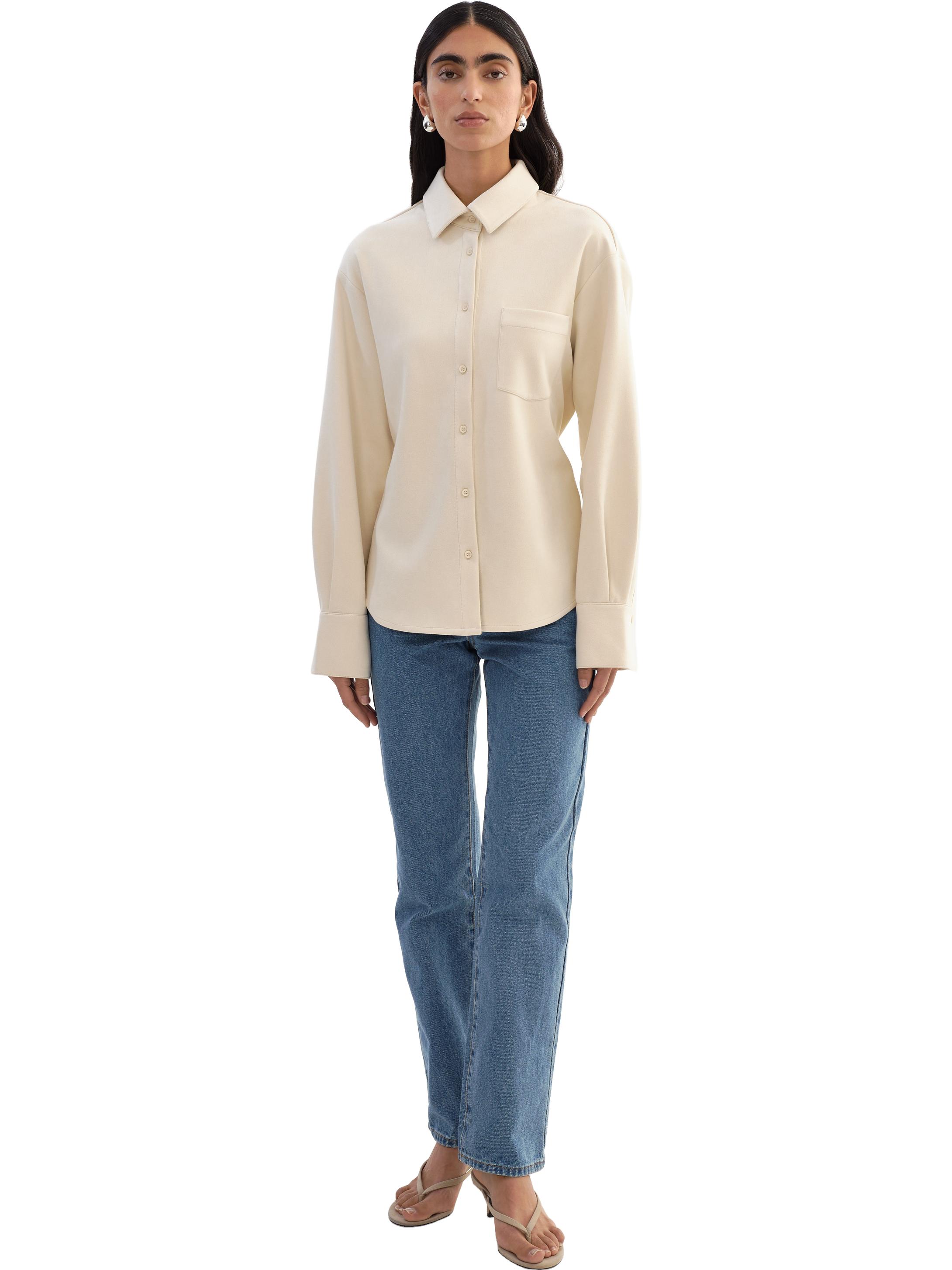 LAMARQUE tosca faux suede shirt