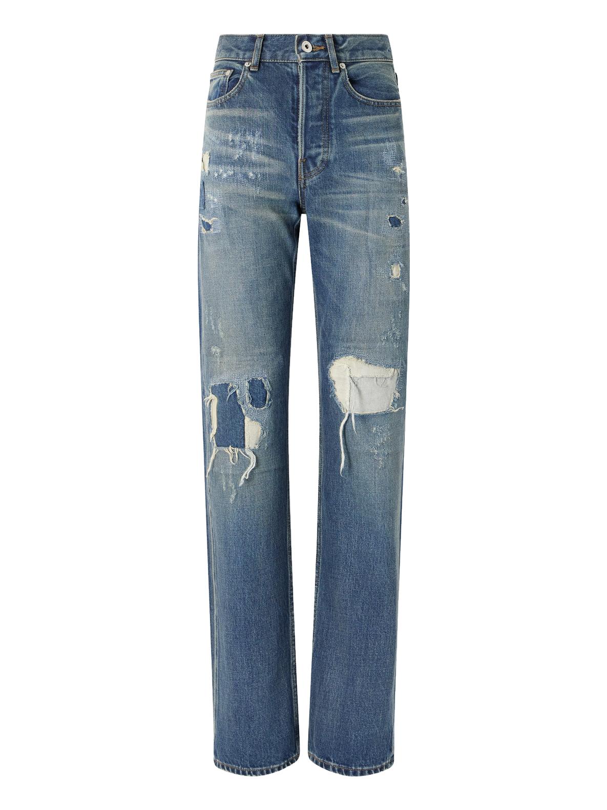JW ANDERSON Distressed Mid-rise Straight-leg Jeans