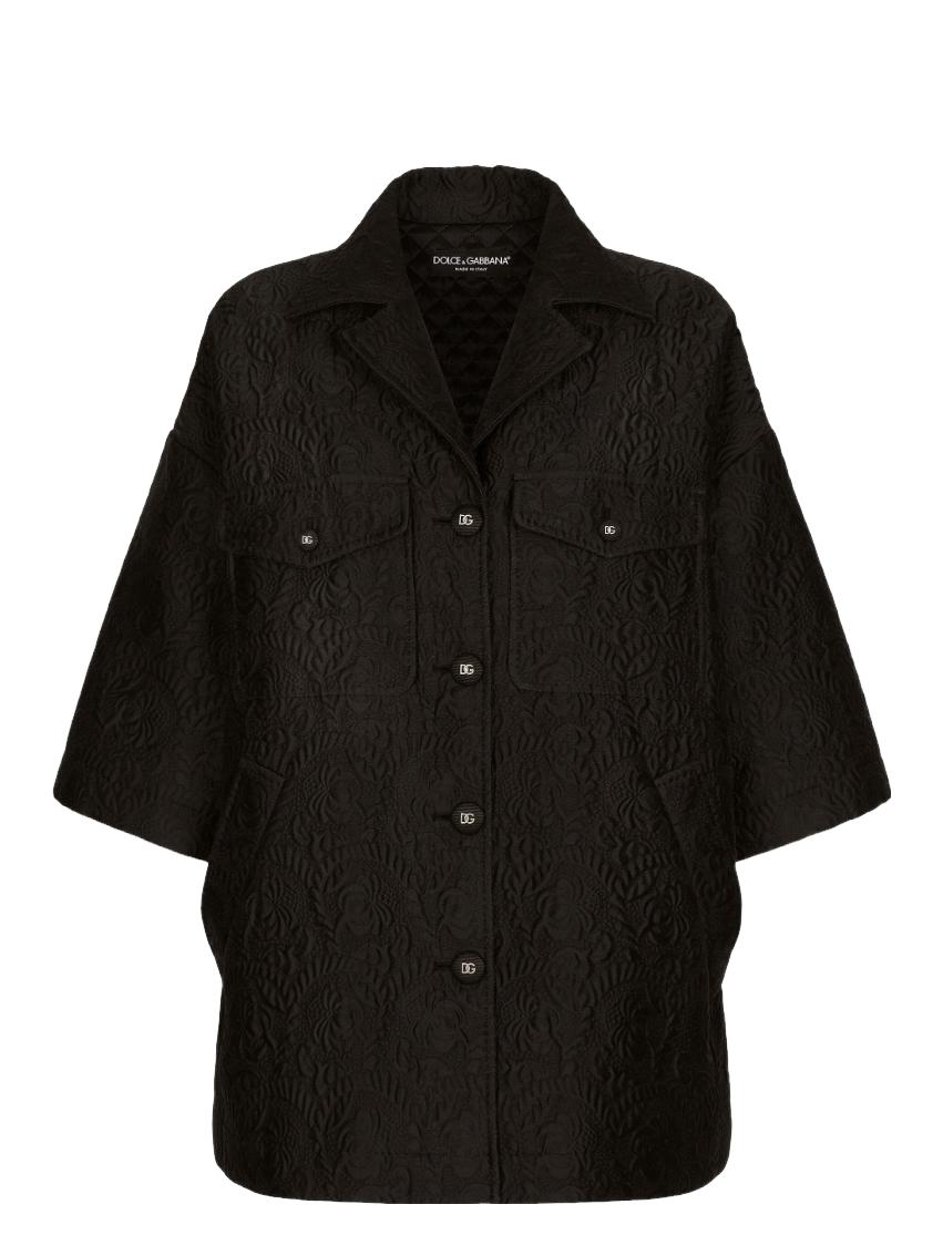 DOLCE & GABBANA Dolce & Gabbana Short Floral Jacquard Cape