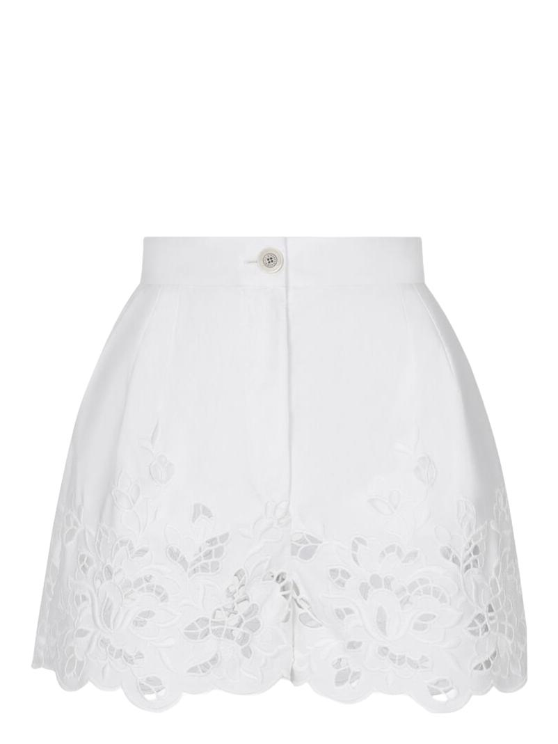 DOLCE & GABBANA Dolce Gabbana Poplin Cut-Out Shorts