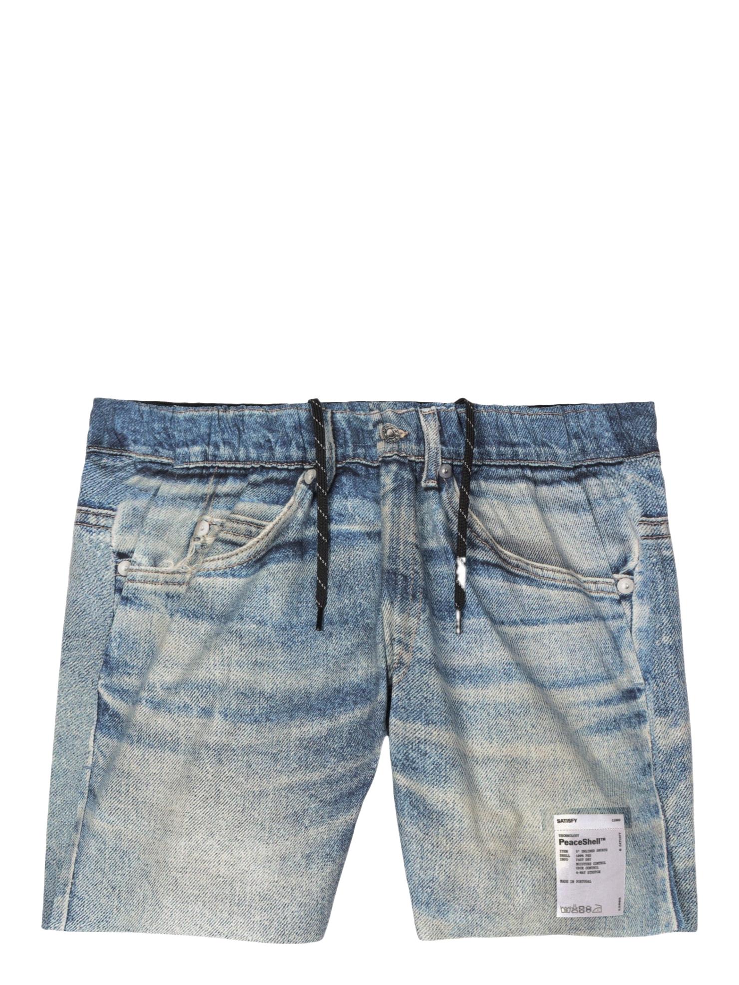 SATISFY Elastic waist denim shorts