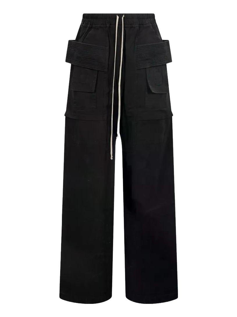RICK OWENS press-stud drawstring trousers