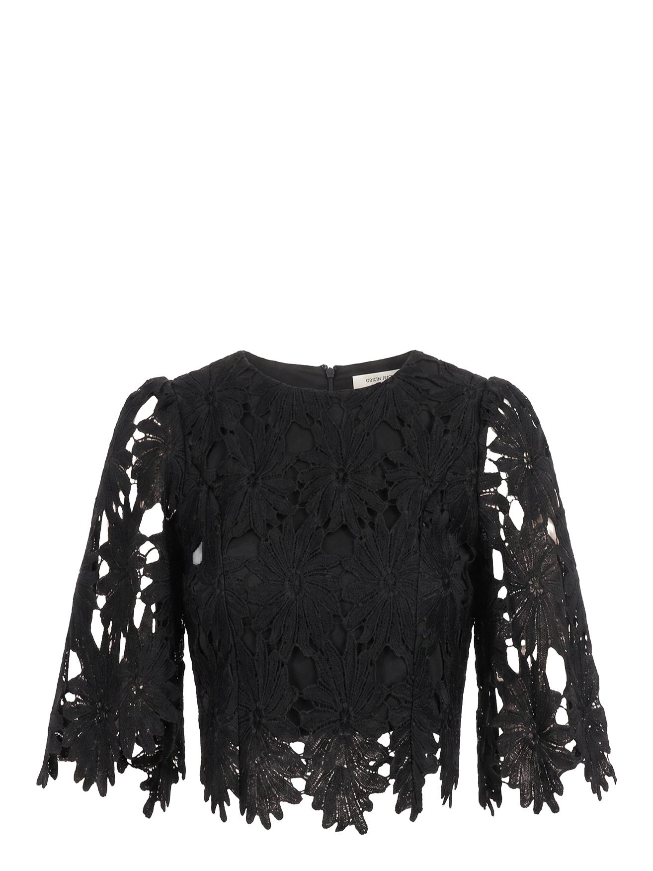 TWINSET Twinset Midi Lace Skirt with Embroidery and Ruffles