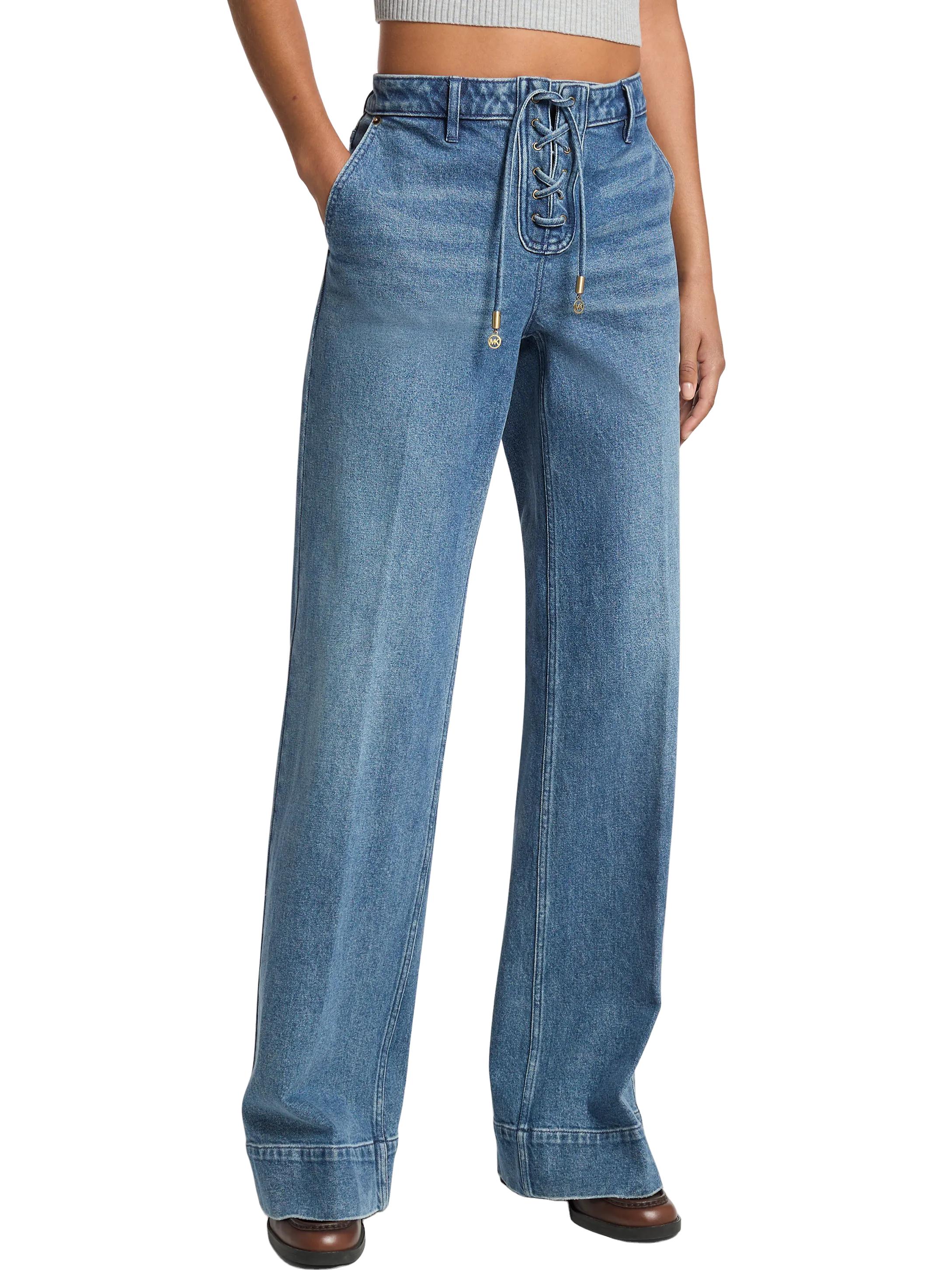 MICHAEL KORS isla high-rise stretch denim jeans in - size 00 by