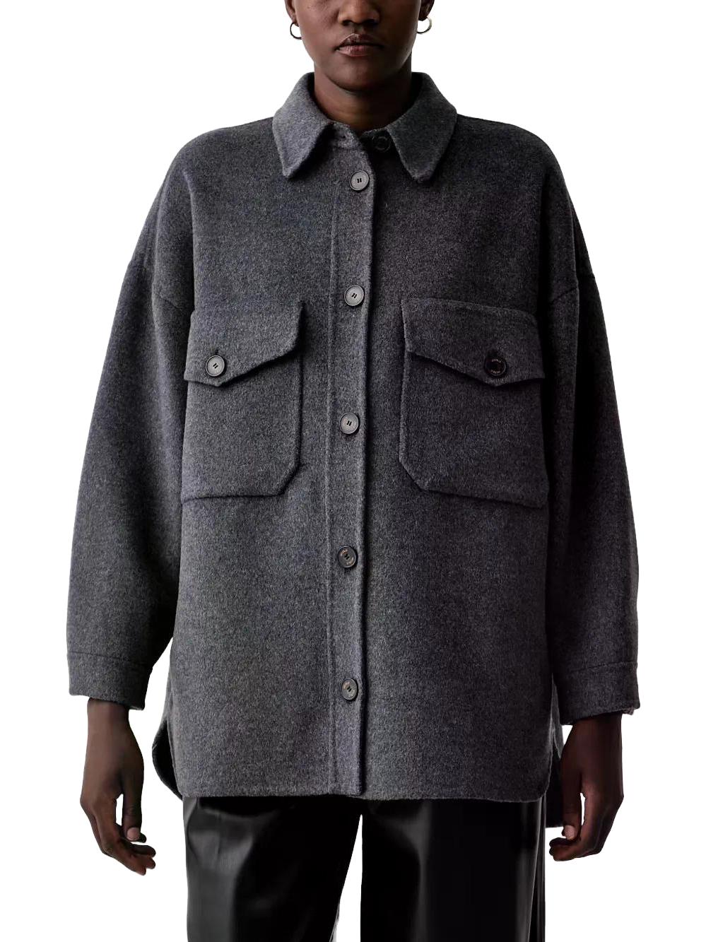 VICOLO button-up chest-pocket jacket