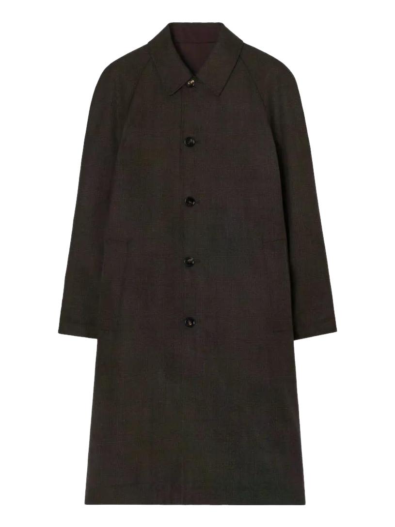 BURBERRY long reversible gabardine parkbury car coat