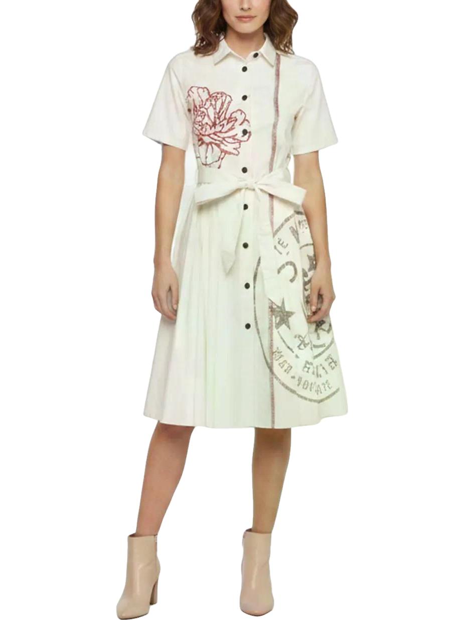 DIOR printed midi shirt dress