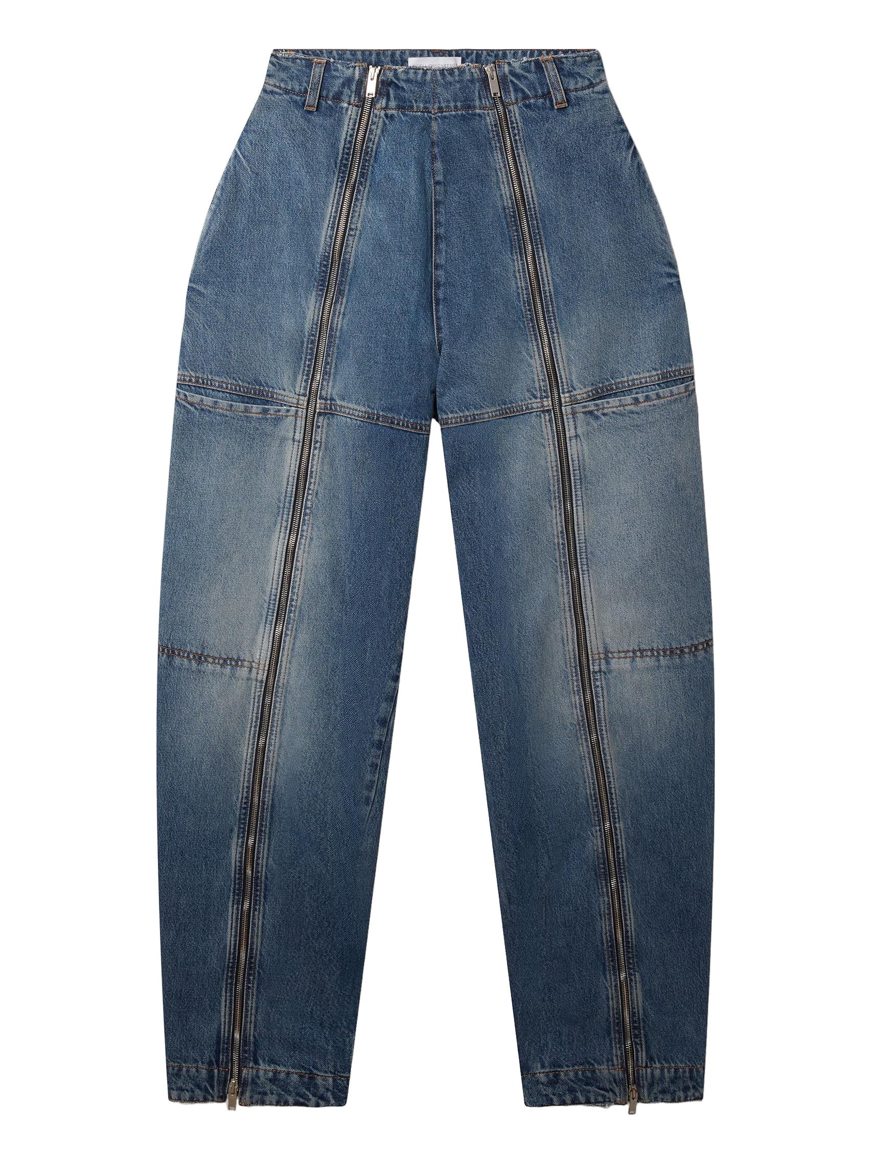 STELLA MCCARTNEY Zip-Detail Barrel-Leg Jeans