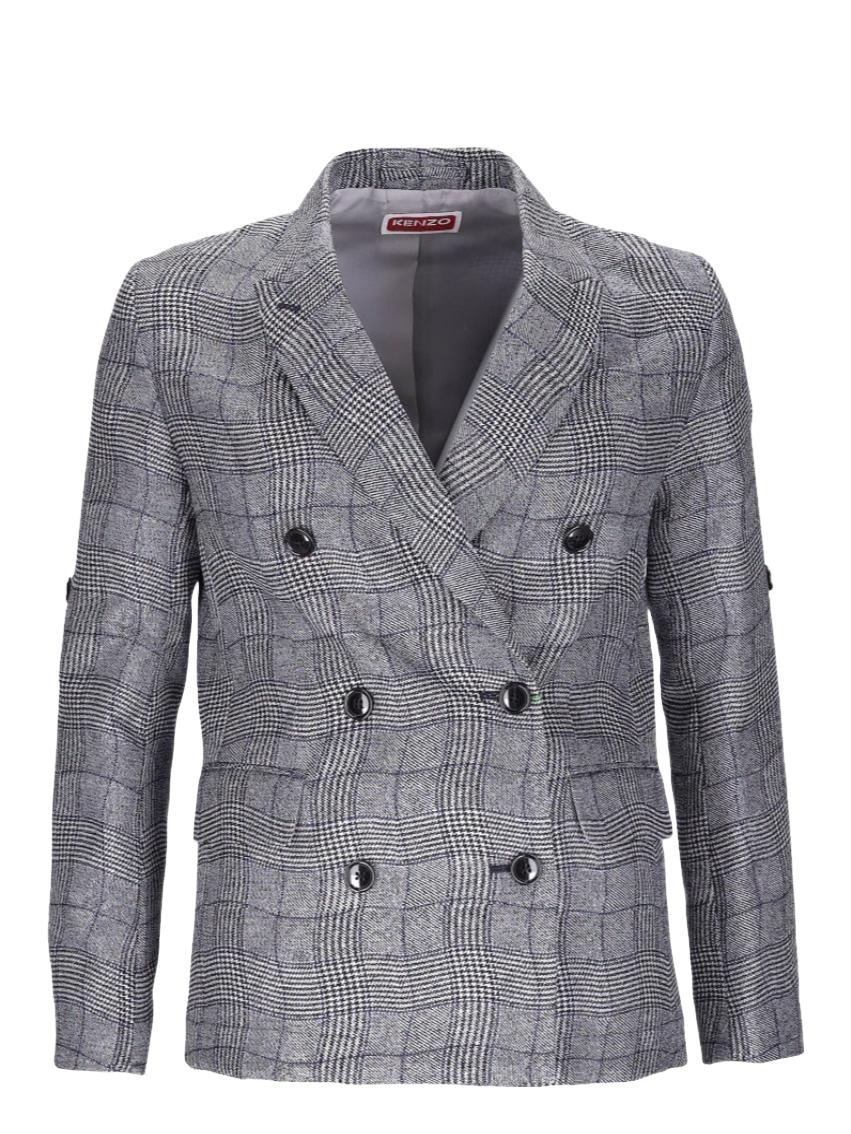 ISABEL MARANT ÉTOILE Derys Checked Cotton and Wool Pants