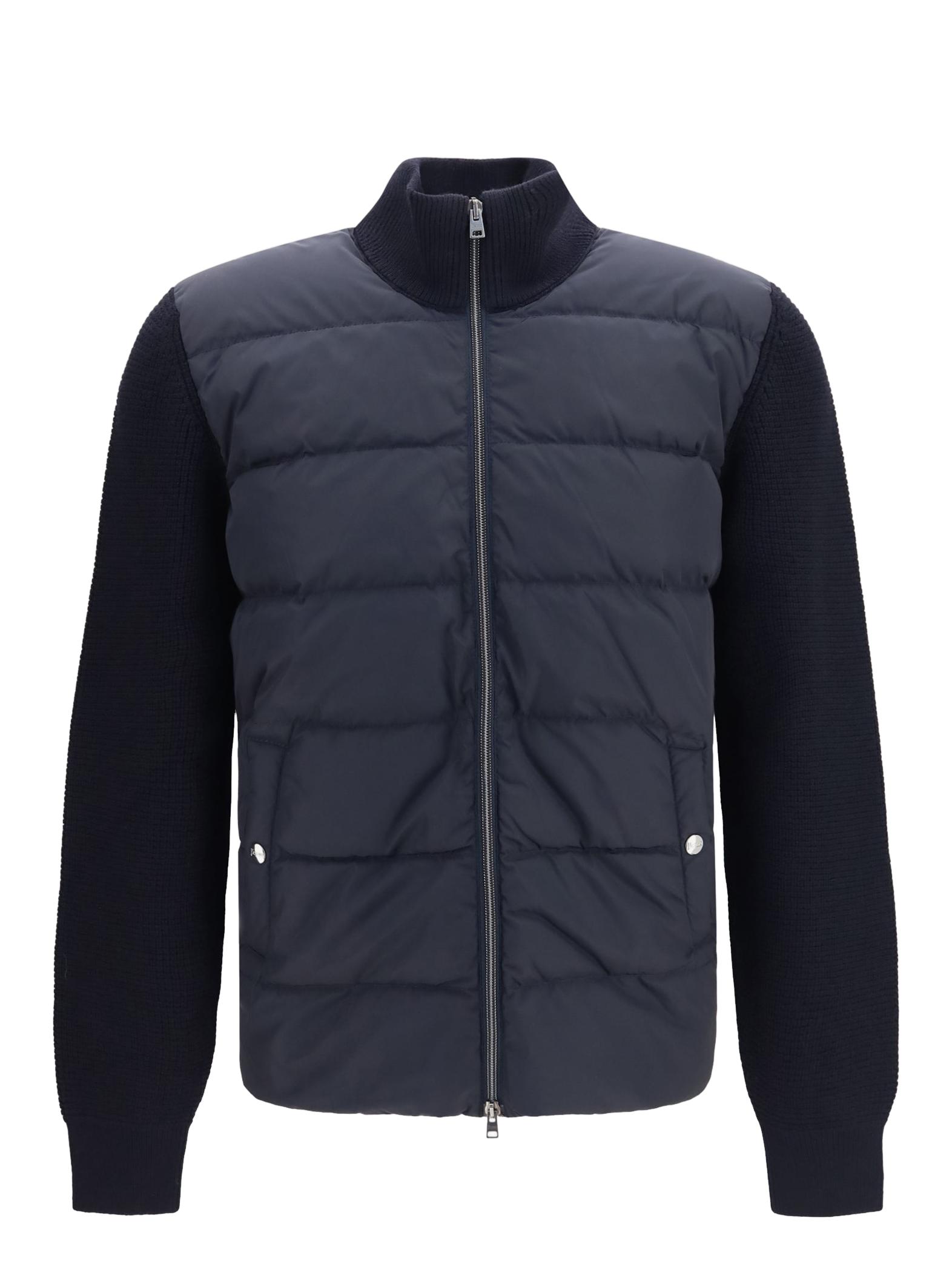 HERNO v-neck quilted nylon down gilet with button closure