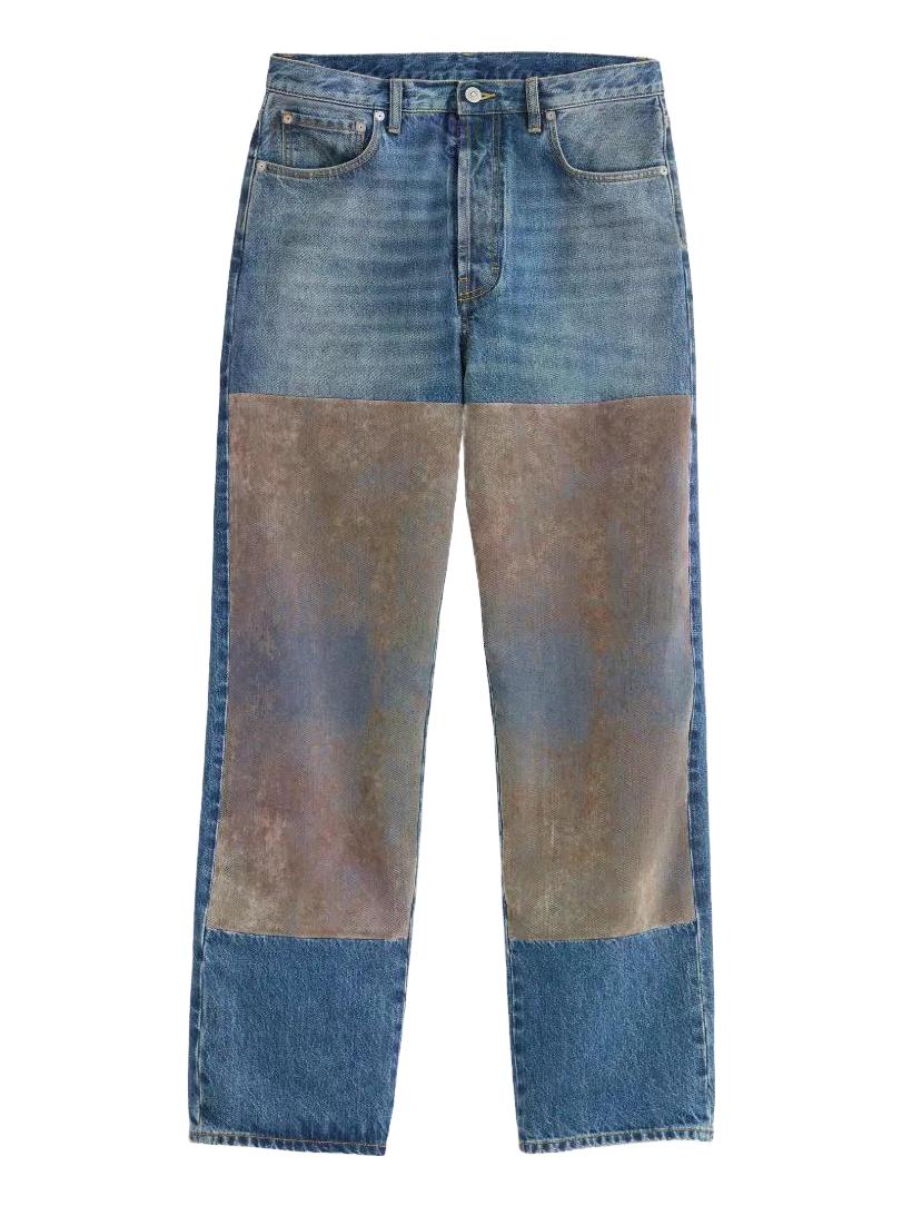 MAISON MARGIELA flocked-patch jeans