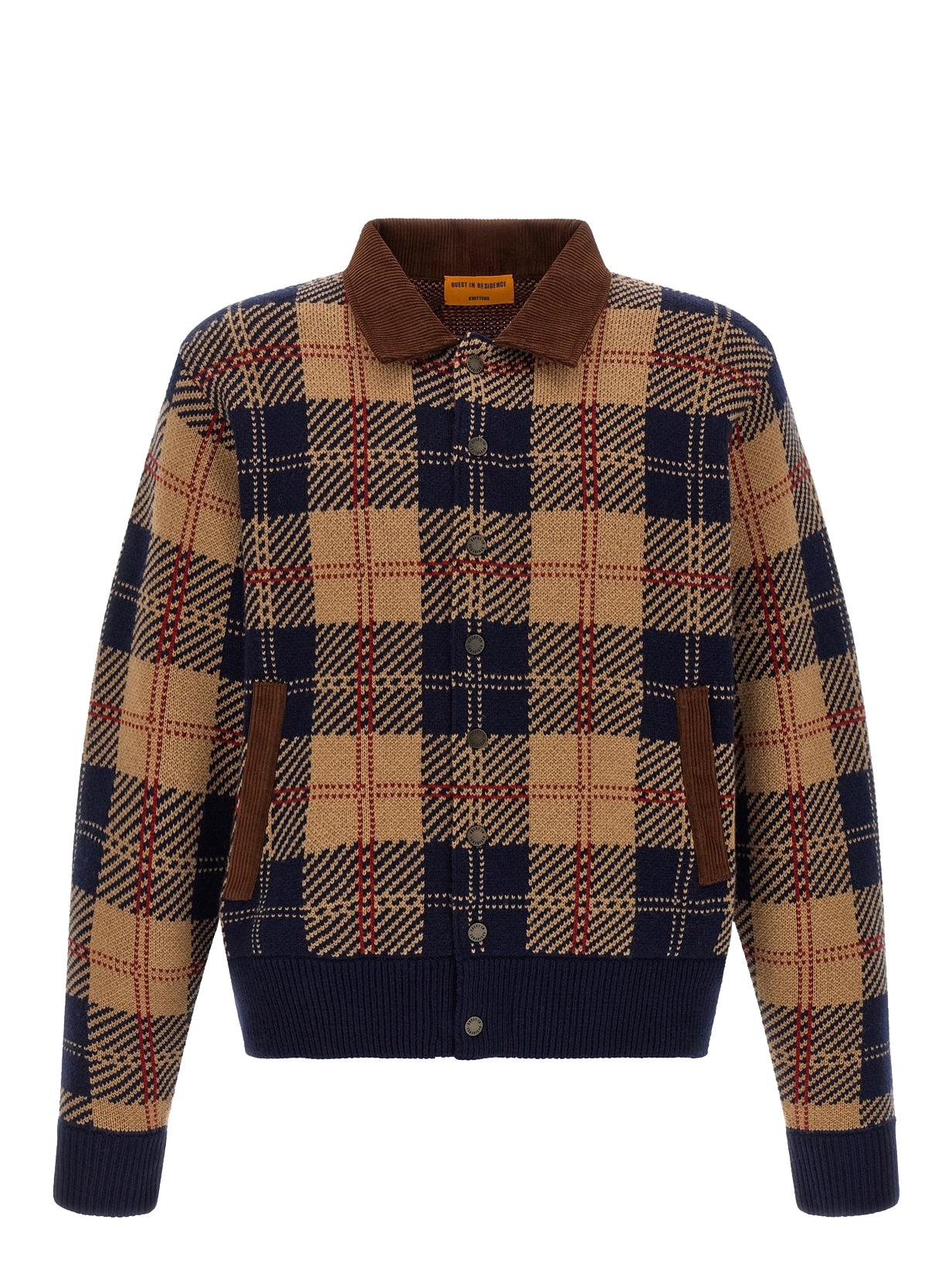 COS padded checked cotton overshirt