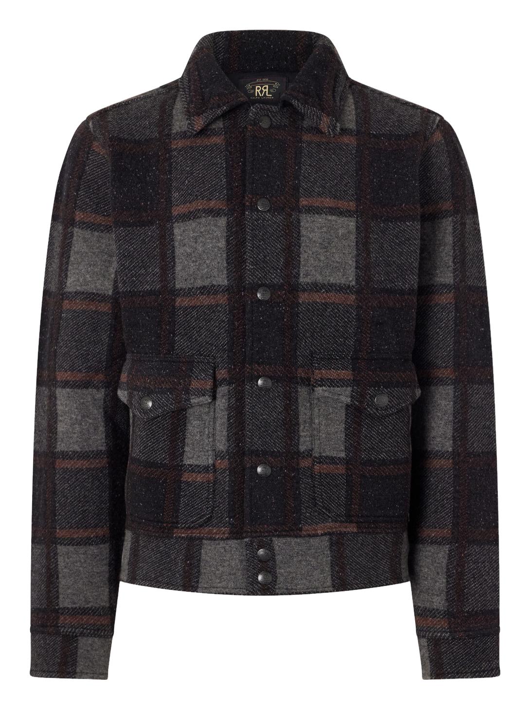 SEASALT CORNWALL Glen Check Felted Jacket