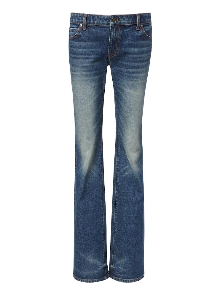 KHAITE low-rise flared jeans
