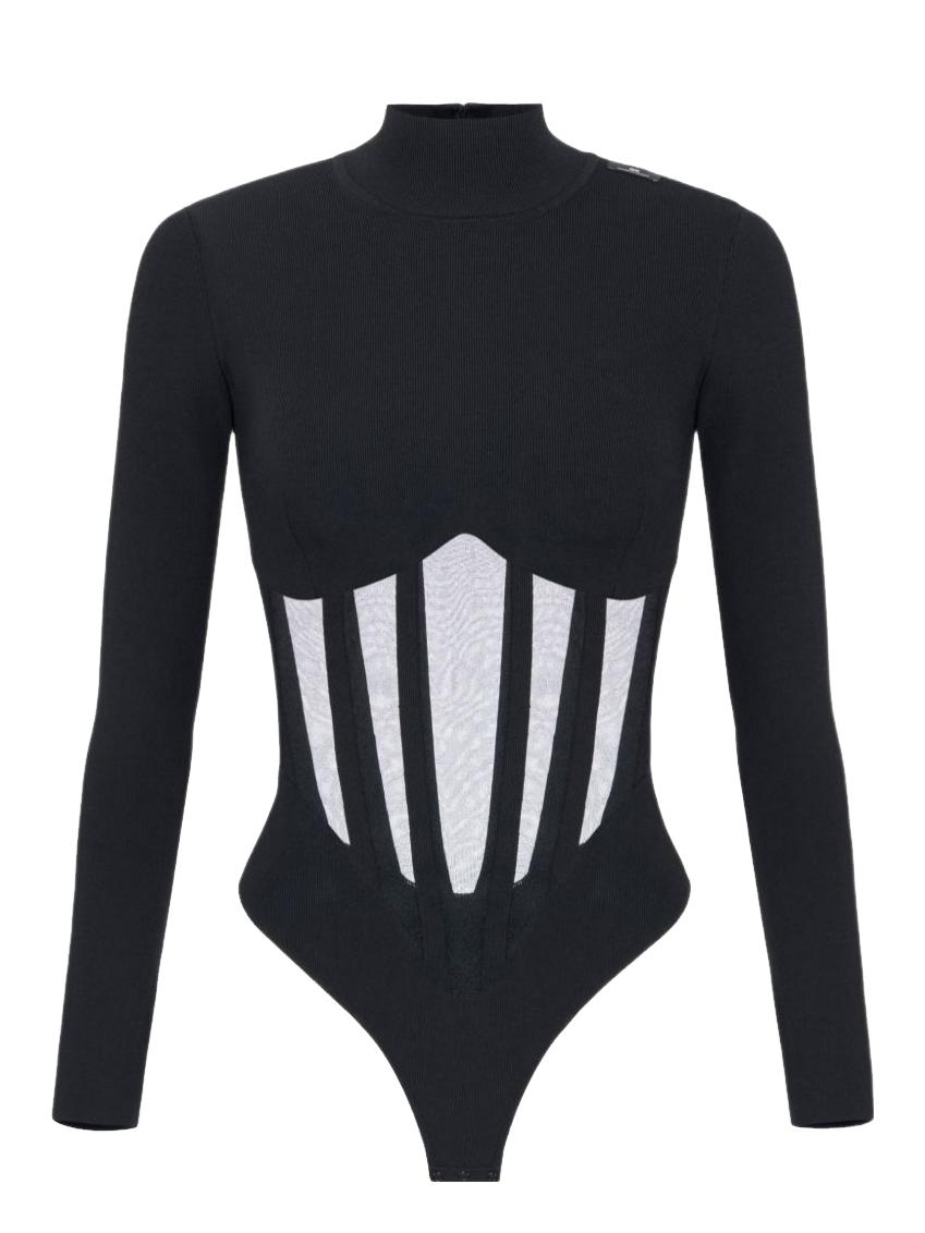 ELISABETTA FRANCHI Elisabetta Franchi Knitted Bustier Bodysuit