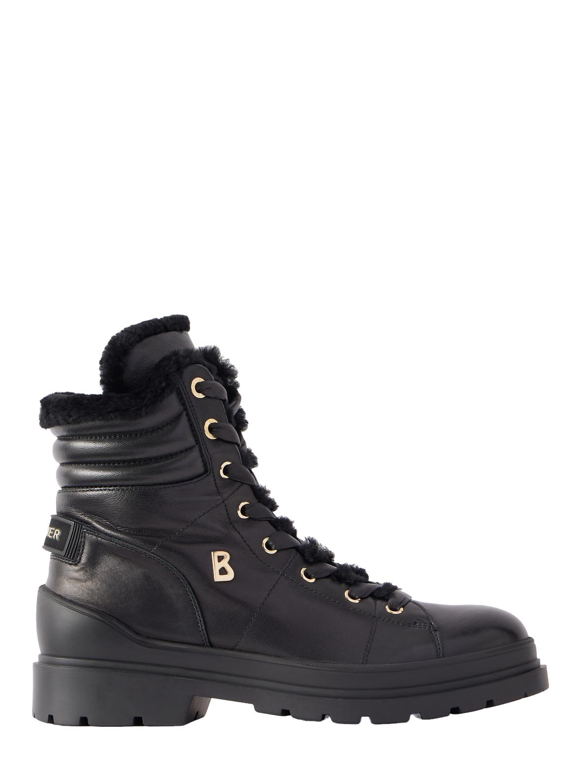 BOGNER St. Moritz 14 Shearling-trimmed Leather Ankle Boots