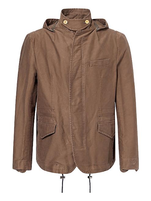SACAI flap-pocket cotton jacket m