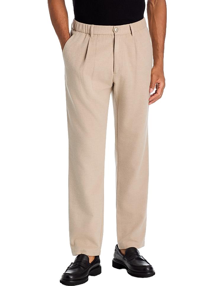 HERNO melange pleated pants