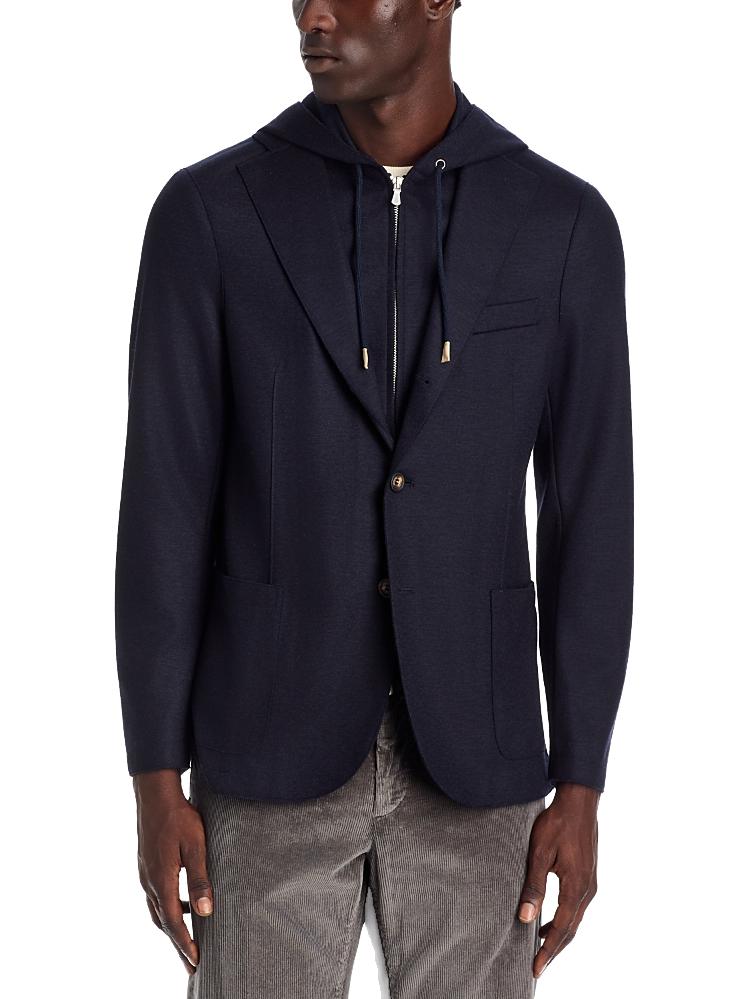 ELEVENTY single breasted hooded jacket