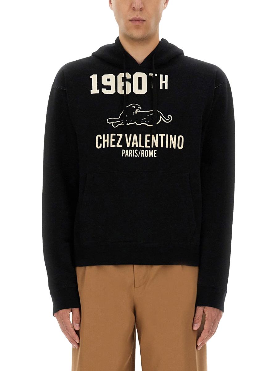 VALENTINO Valentino Garavani VLTN Logo Print Drawstring Backpack