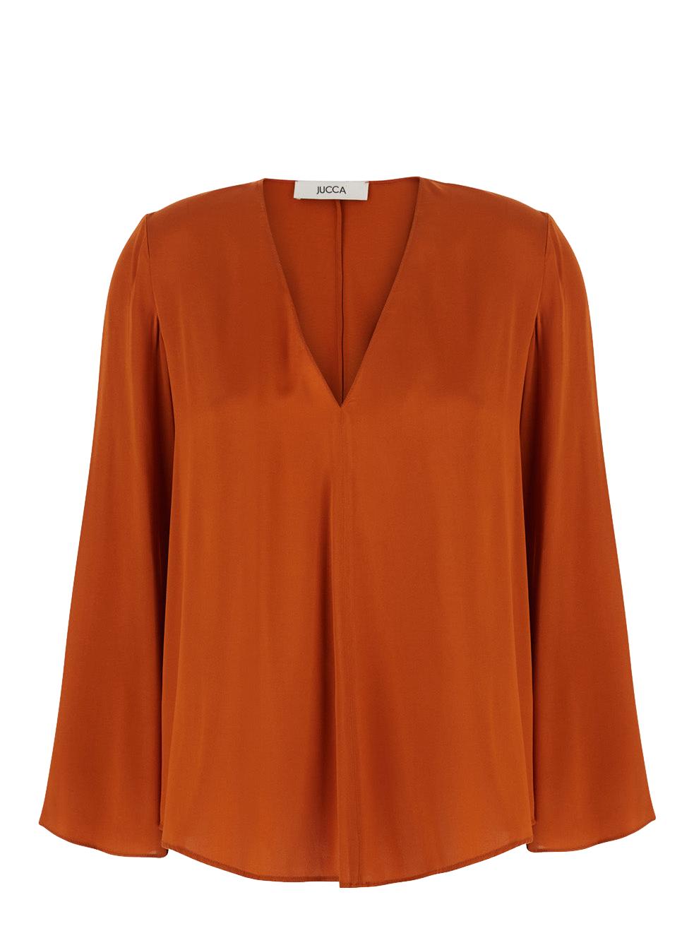 ZADIG&VOLTAIRE Zadig&Voltaire Striped Jacquard Satin V-Neck Blouse
