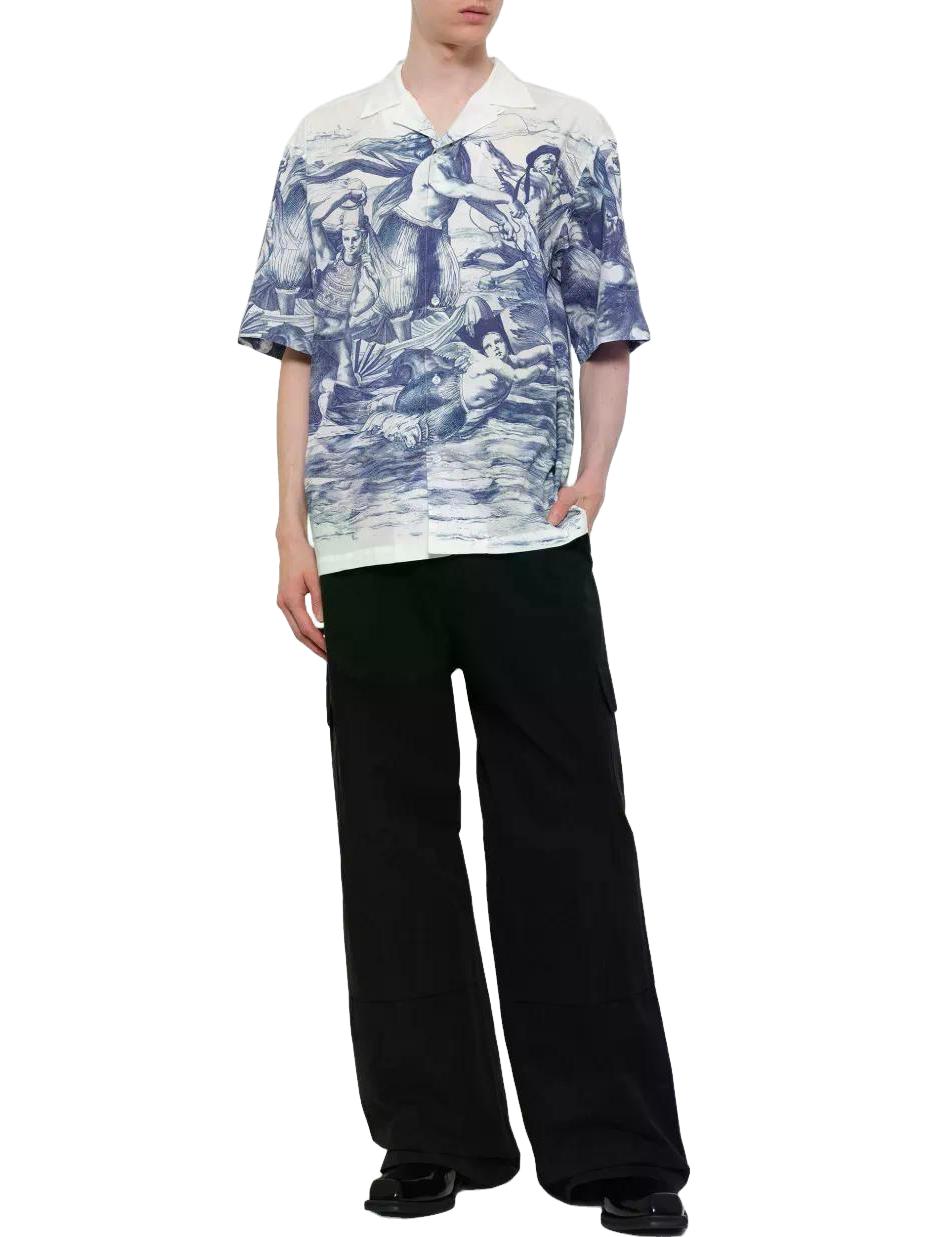 BOTTEGA VENETA Bottega Veneta Cotton Fil Coupé Printed Overshirt