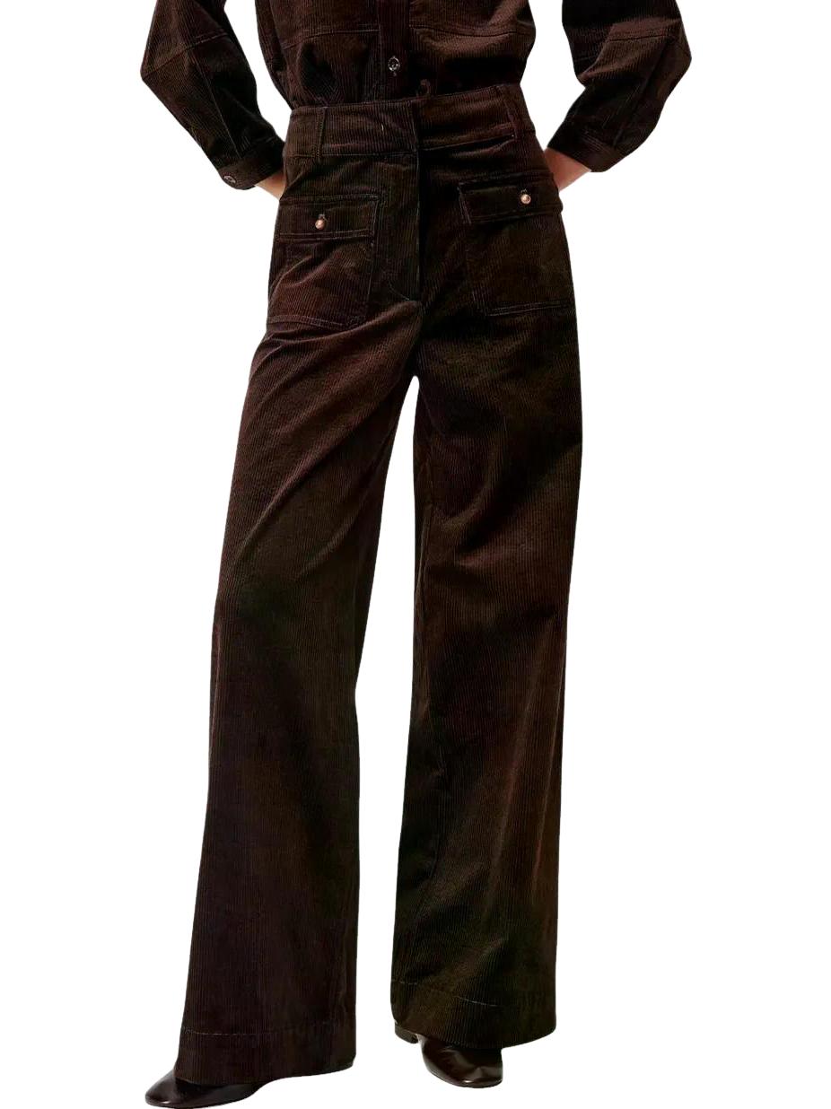 ZIERRA LEONA Zierra Leona Viboraire High-Waisted Wide Leg Pants