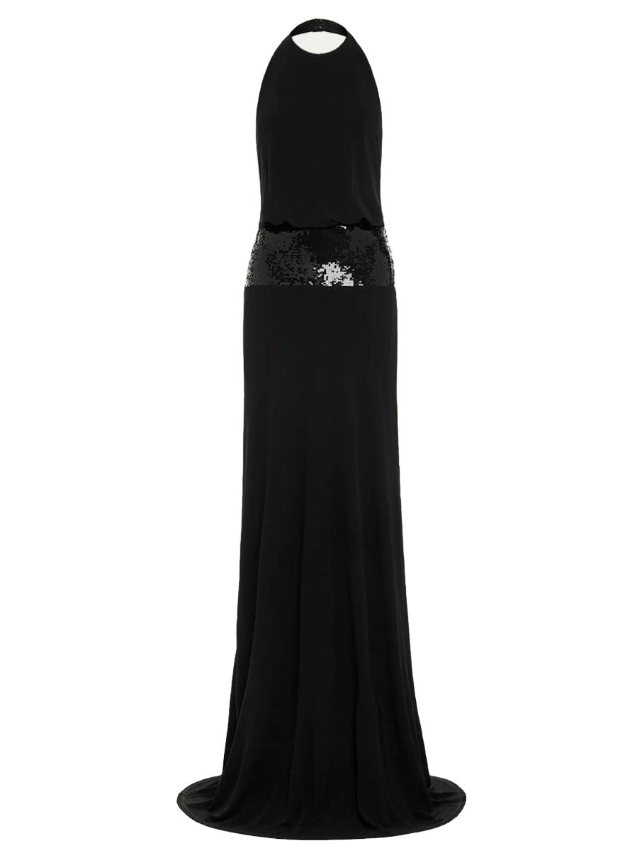 RAMY BROOK theresa sequined halter gown