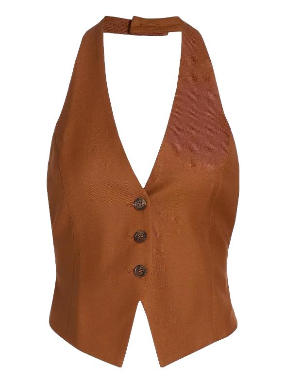 RONNY KOBO lido wool-blend vest