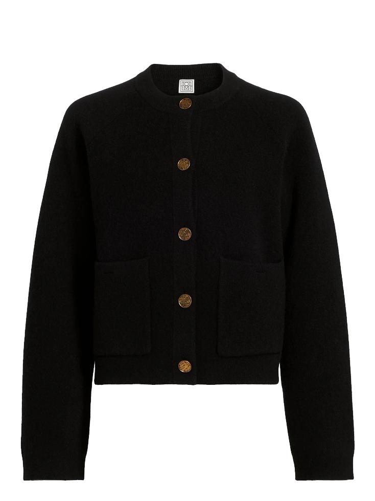 THE GREAT. the military stand collar patch pocket blazer
