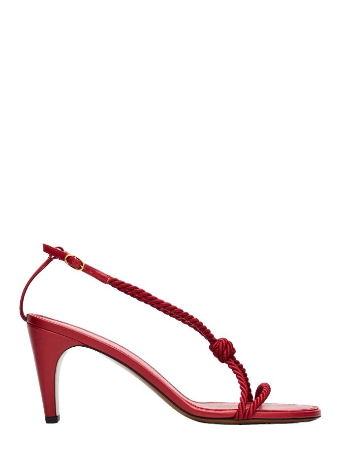 NEOUS garnet 80mm leather slingback sandals