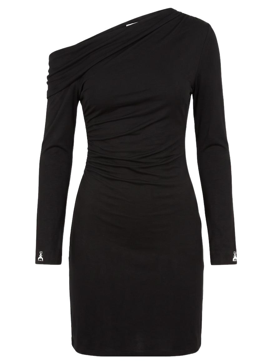 PATRIZIA PEPE draped wool blend midi dress
