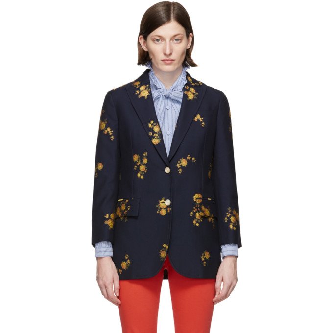 gucci floral blazer