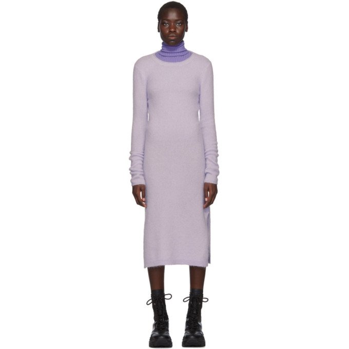 Purple Mohair Kathilde Dress - Editorialist