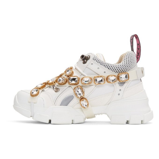 gucci white flashtrek sneakers