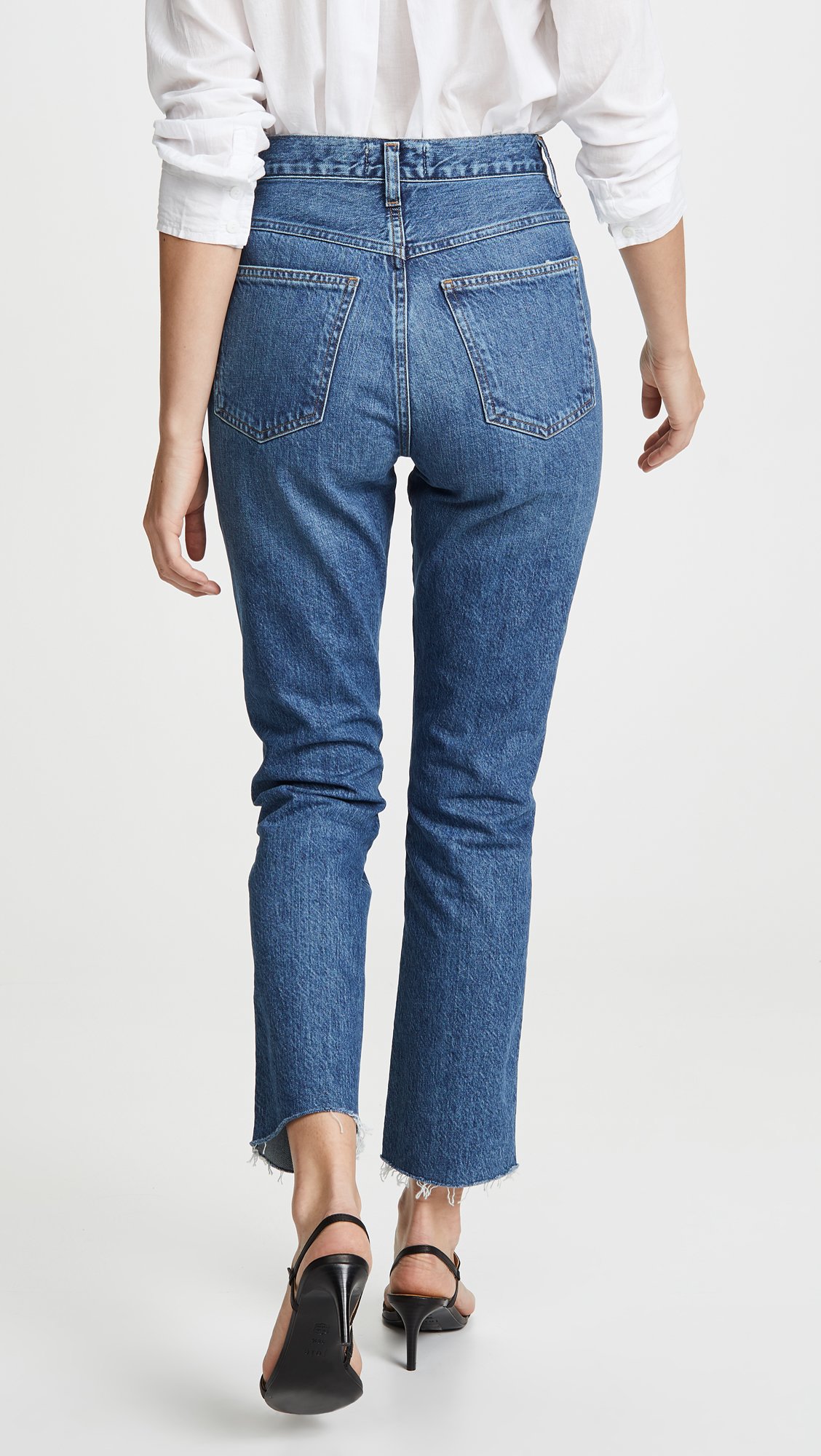 Buy AGOLDE Pinch Waist High Rise Kick Jeans - Symbol At 70% Off |  Editorialist